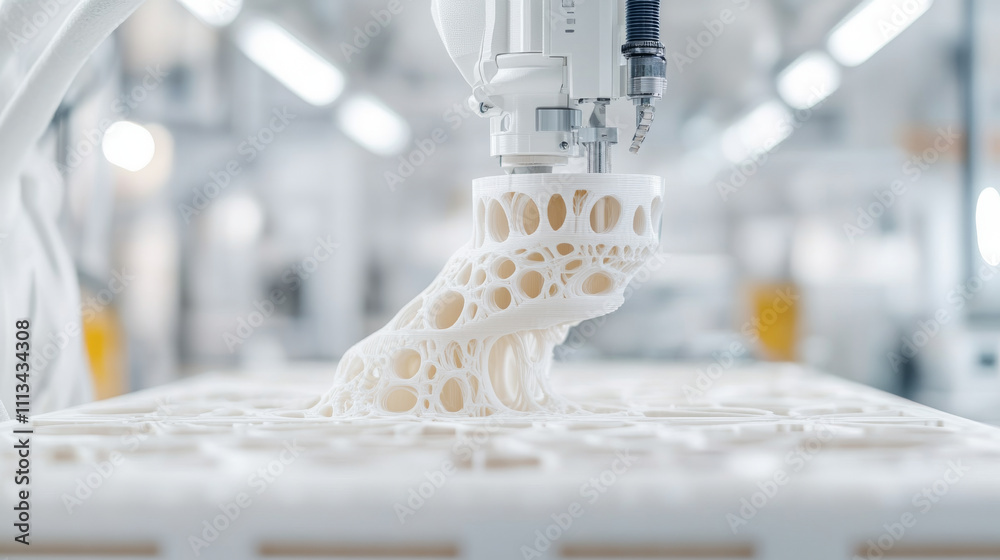 Innovative 3D printing technology showcases robotic arm creating ...