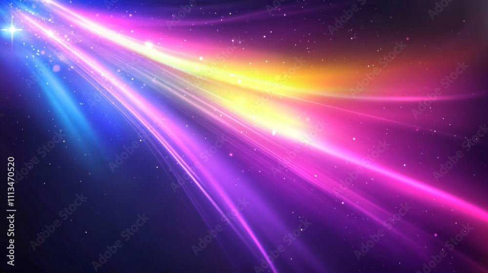 Aurora borealis set isolated on transparent background. Vector ...