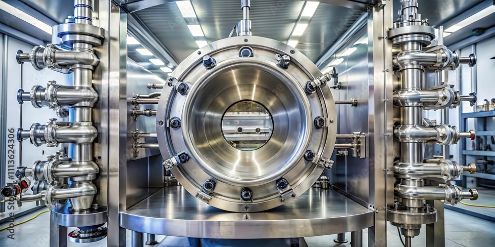 Vacuum chamber of magnetron sputtering system , magnetron, sputtering ...