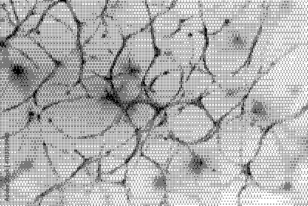 Chaotic texture abstract pixel pattern. Grainy bitmap overlay background, for retro game, manga ...