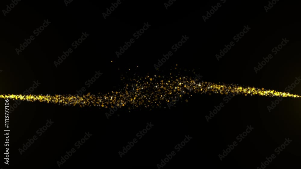 Glitter Light circle trail Sparkling star dust trail spiral particle 4k animation. holiday event ...