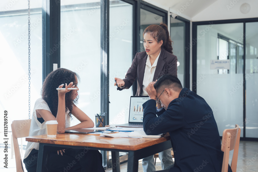 The Pressure's On: A tense moment in a corporate setting, where a ...