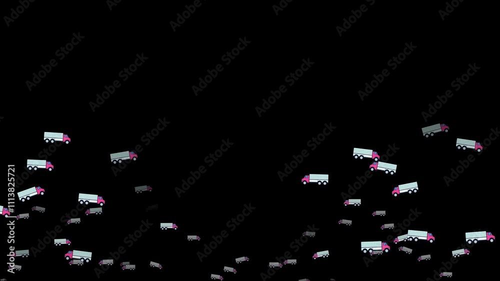 animated truck emoji, cartoon truck, moving truck, digital truck icon ...