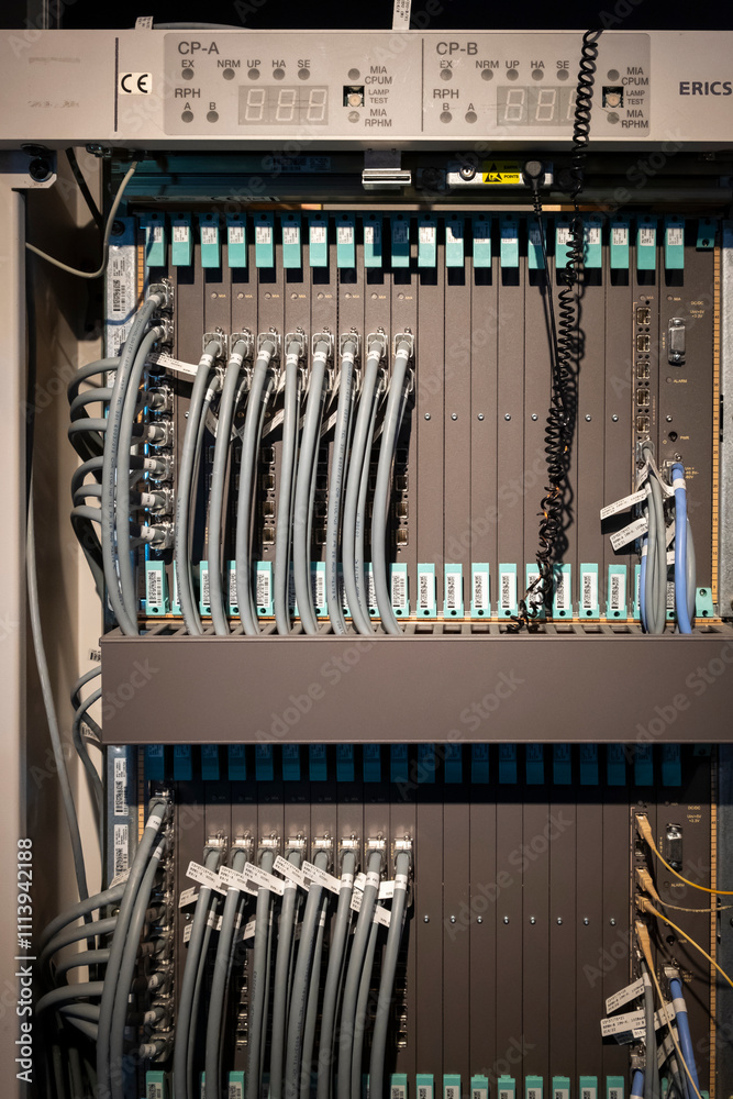 Madrid, Madrid - October 01, 2024: Inside of the Telefónica building in ...