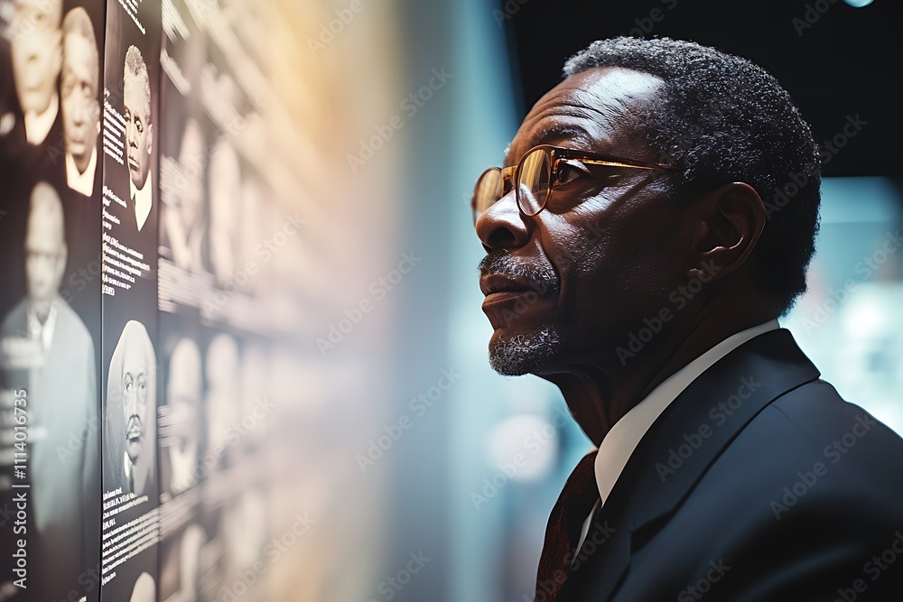 Foto de Historical Timeline of Black Leaders Displaying Key Figures in ...