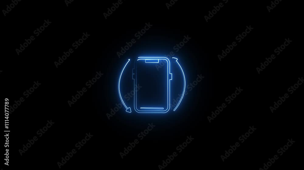 Rotate Your Phone Animation video element. Turn and Rotate Your Device ...