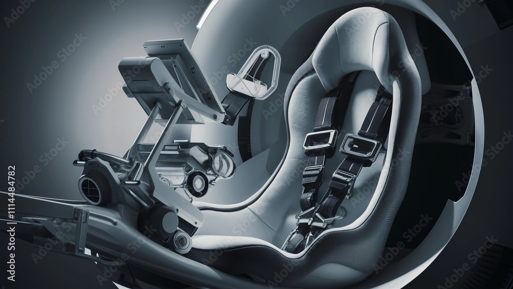 Spacecraft Ejection Seat Futuristic Zero Gravity Emergency Escape ...