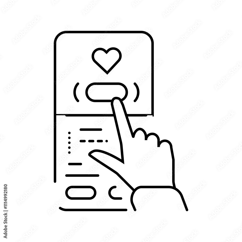 visual feedback ux ui design line icon vector. visual feedback ux ui ...