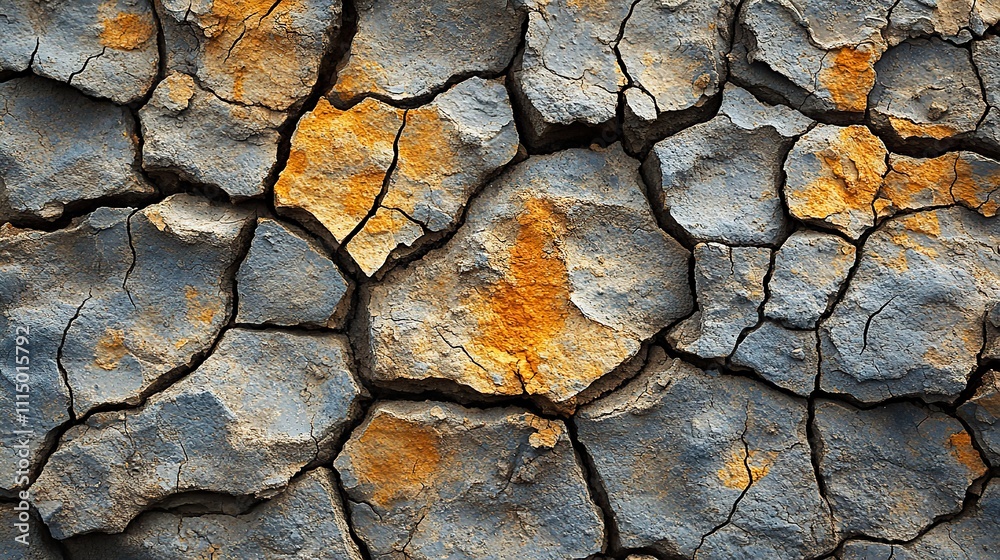 Cracked earth representing the severe drought and water crisis ...