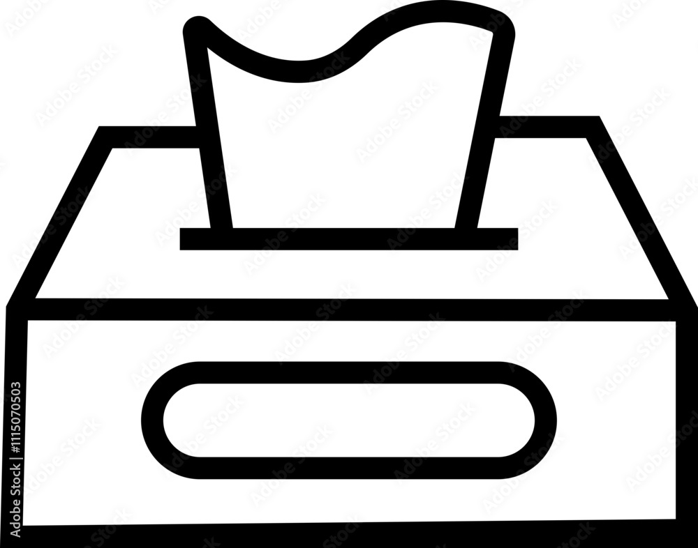 Tissue box Icon, Visual representation of box tissues including baby ...