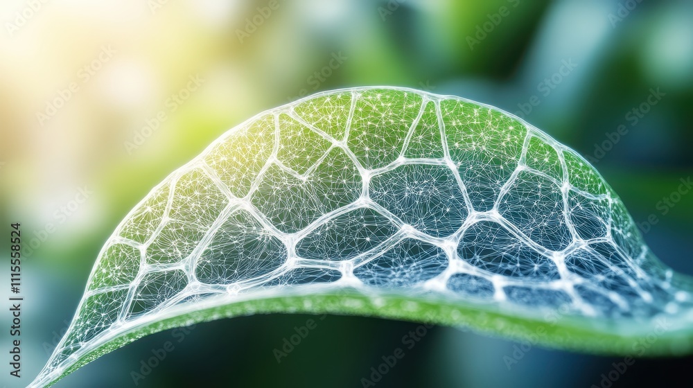 natural transpiration stomata process visualized as microscopic pores ...