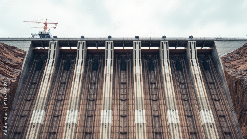 Davis Dam Powerhouse: Majestic view of the Davis Dam powerhouse ...