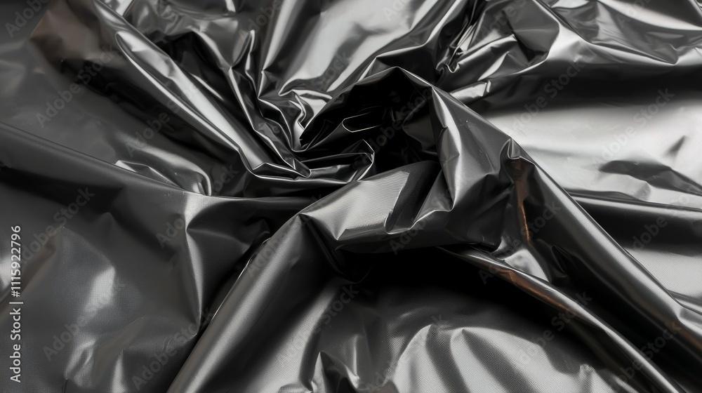 Smooth and Shiny Black Plastic Texture with Creases and Wrinkles for ...