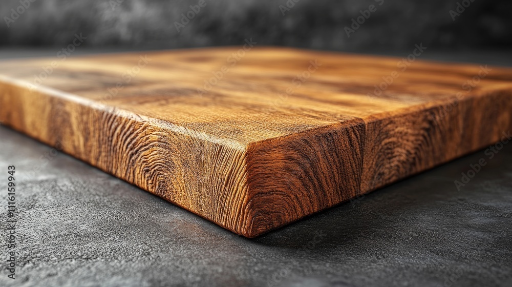 Wooden subframe corner texture with natural grain pattern on a gray ...