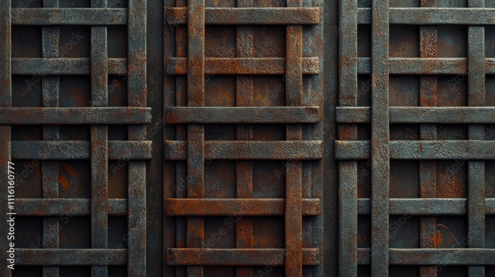 Rusty steel welded wire mesh background for construction materials ...