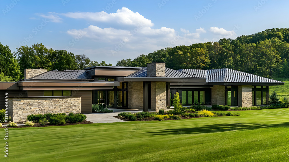 Modern Texas Ranch House with Hill Country Views and Oak Grove, Luxury ...