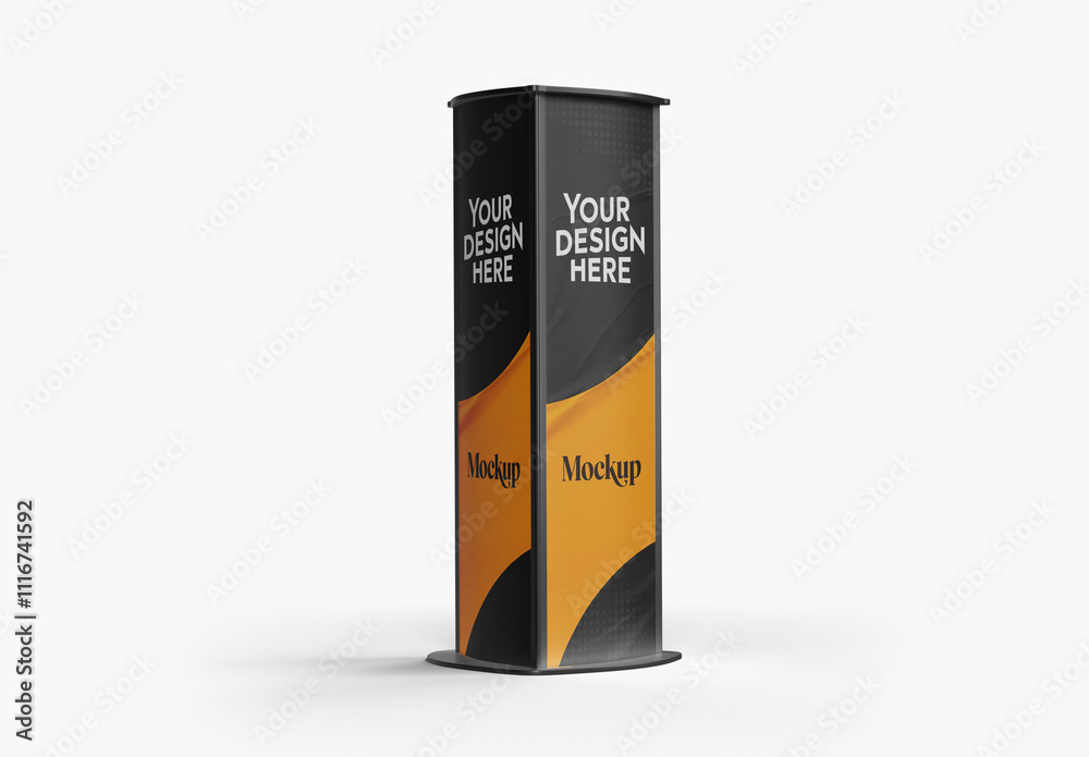 Totem Poster Stand Mockup Stock Template | Adobe Stock