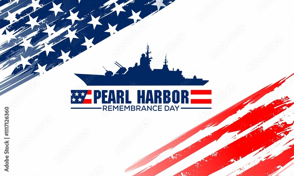 Poster Pearl Harbor Remembrance day Vector illustration – Wall Art ...
