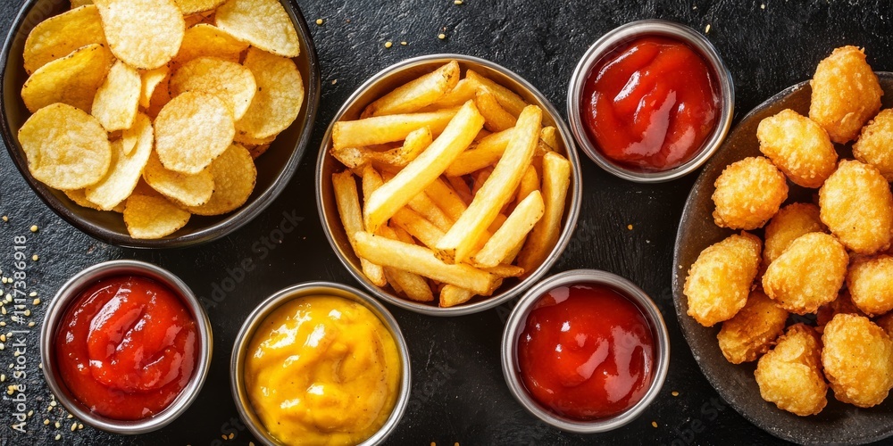 French fries and potato chips are popular snack options, while Yellow ...