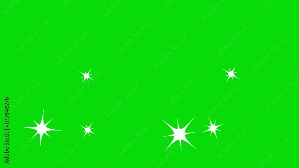 Star twinkling, blinking light effect. Twinkling stars animation on ...