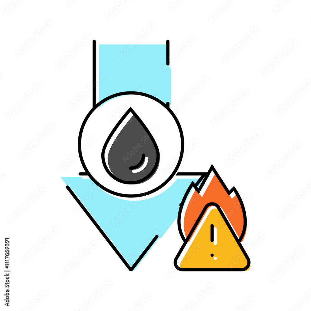 well logging oil industry color icon vector. well logging oil industry ...
