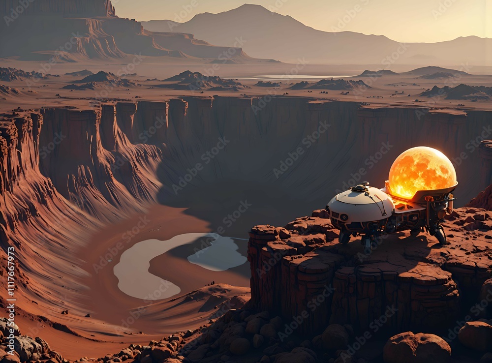 Exploring vast martian landscapes a journey through alien craters and ...