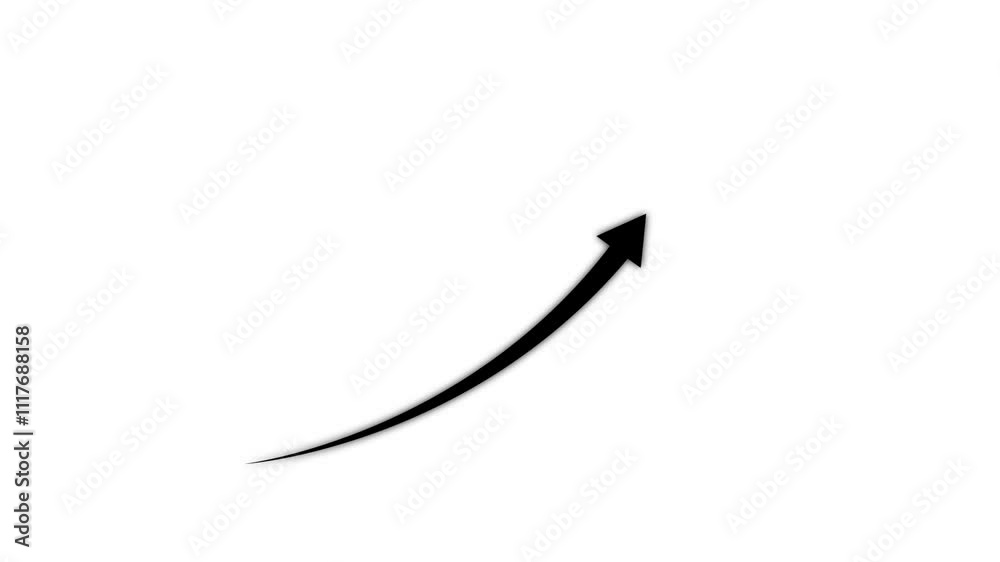 white arrow rising transparent abstract business graph arrow rising ...