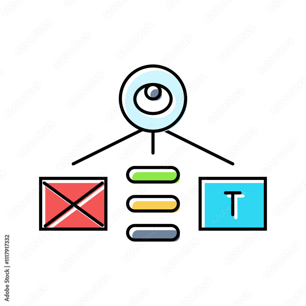 visual hierarchy ux ui design color icon vector. visual hierarchy ux ui ... visual hierarchy ux ui design color icon vector. visual hierarchy ux ui ...