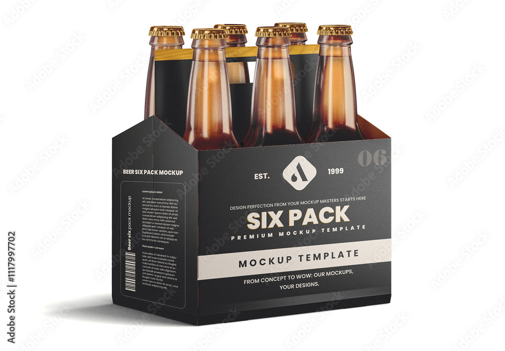 Beer Packaging Mockup Stock Template | Adobe Stock