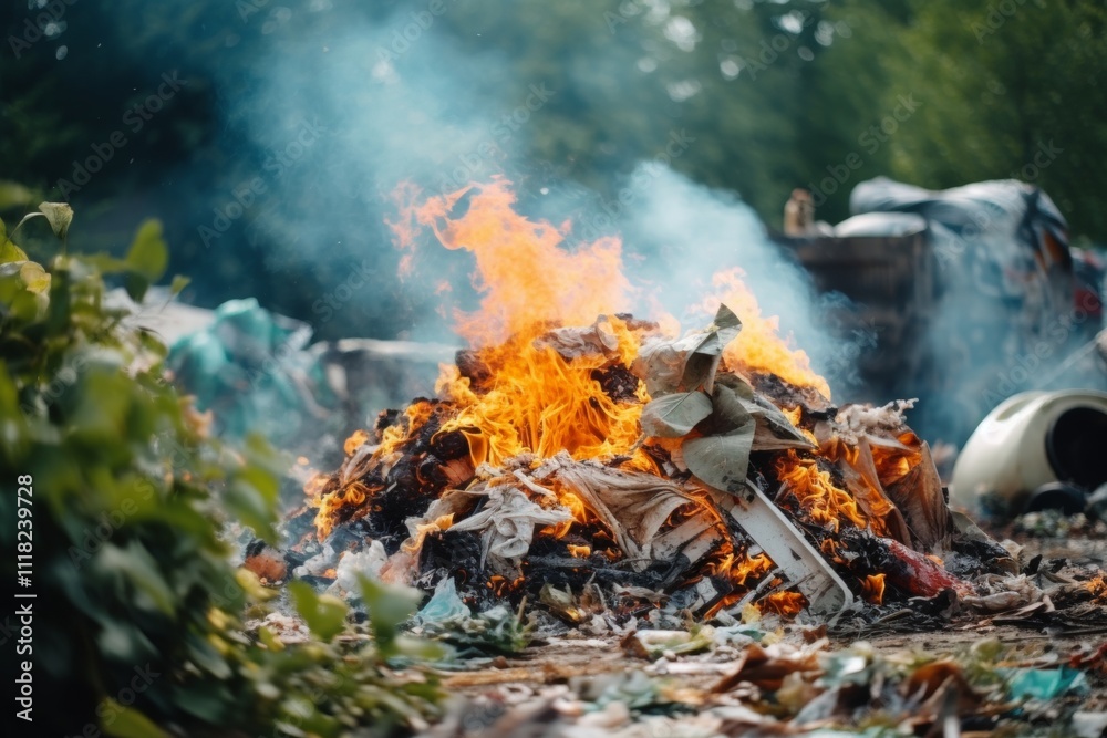 Environmental impact of open burning waste in natural settings risks ...