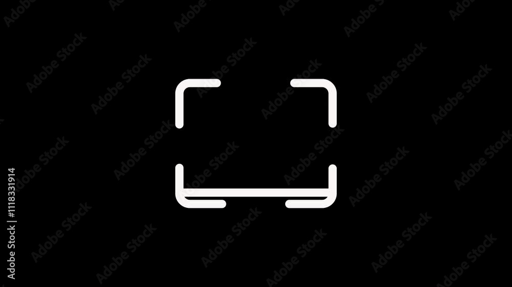 barcode scanning animated icon. Scanning the QR code icon animation, QR ...