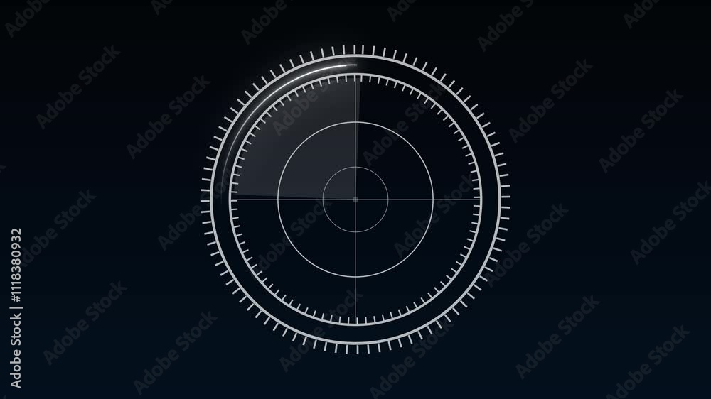 Round circle futuristic chart, HUD round circle for futuristic chart ...