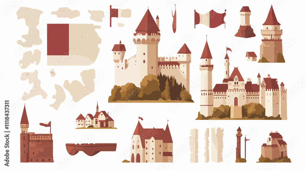 Latvia National Symbols Collection: State Map, Flag, Crest. Historical ...