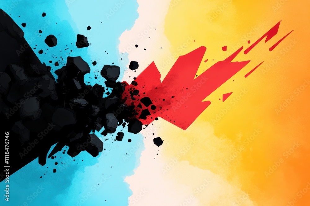 comic book chase, backgrounds designed in a comic book art style ...