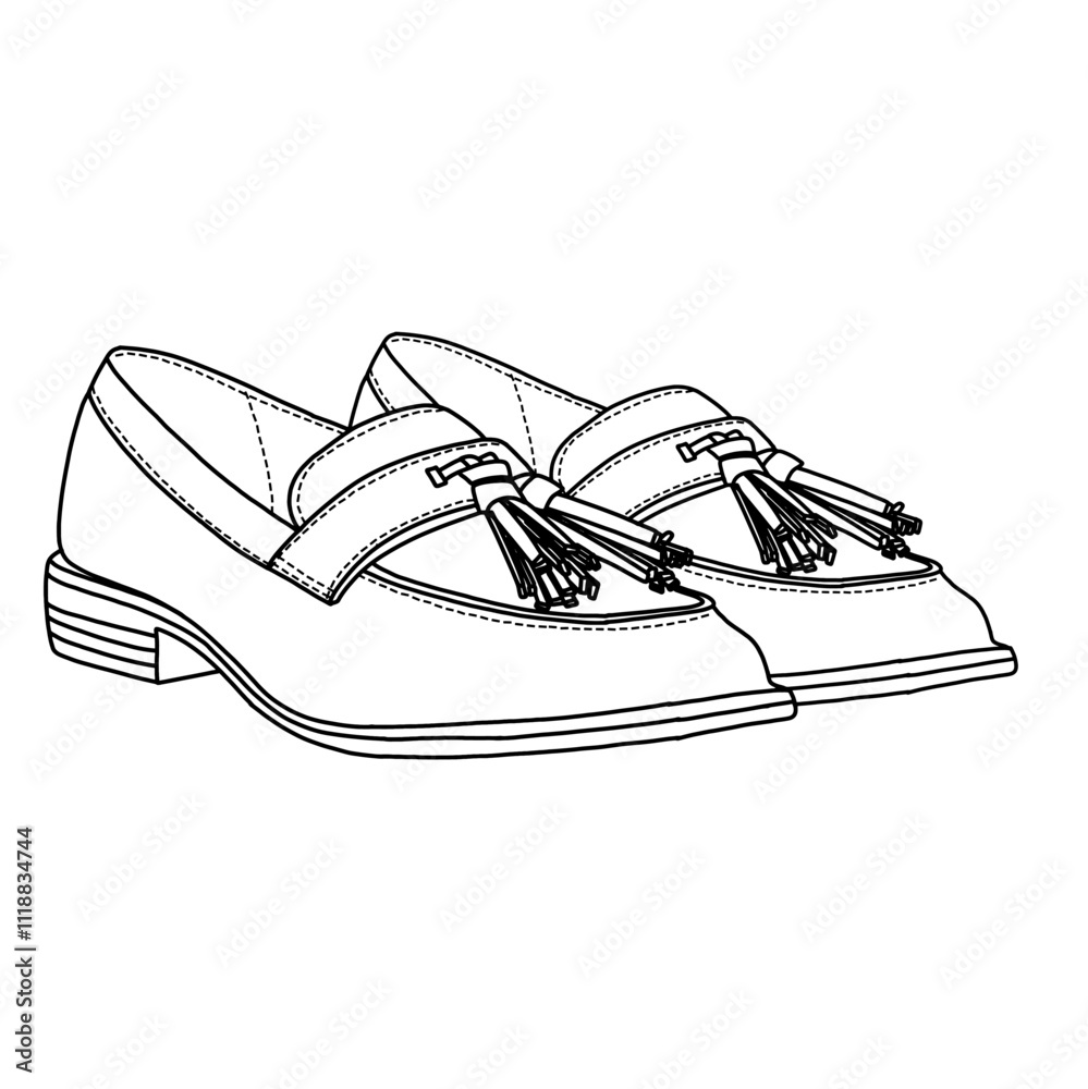 Women's Slip On Loafers Casual Shoes with tie accessories on top Line ...