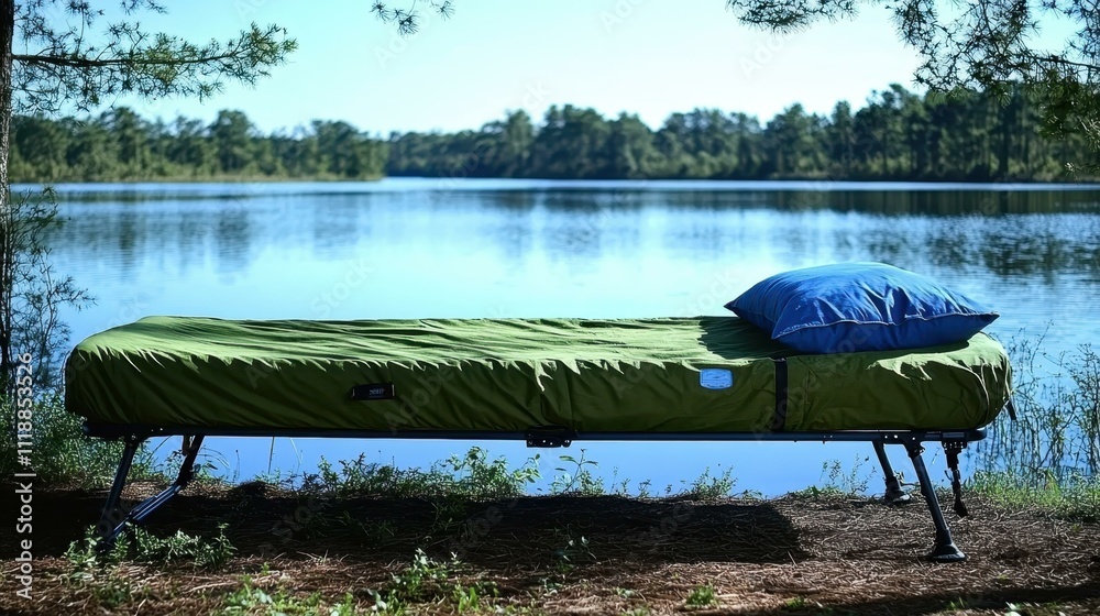 Camping Gear Camping cot - Portable bed for elevated sleeping off the ...