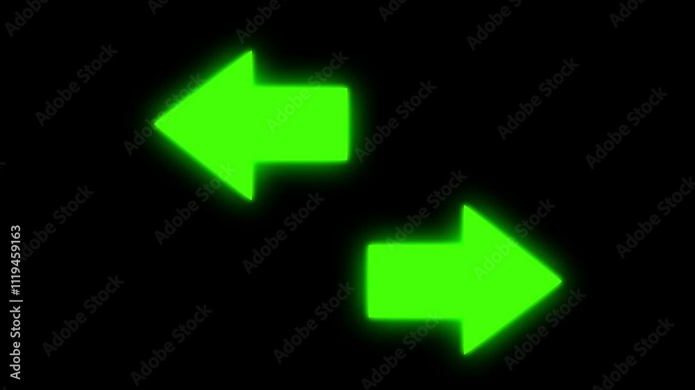 arrow symbol. Two Moving arrow on left right. arrow animation black ...