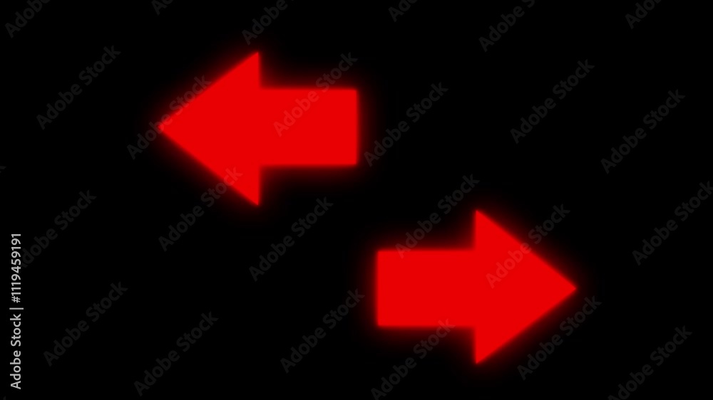 arrow symbol. Two Moving arrow on left right. arrow animation black ...
