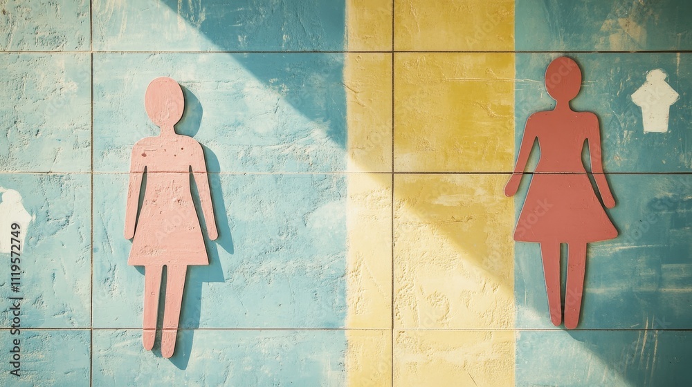 restroom wayfinding system, gender neutral bathroom signs ...