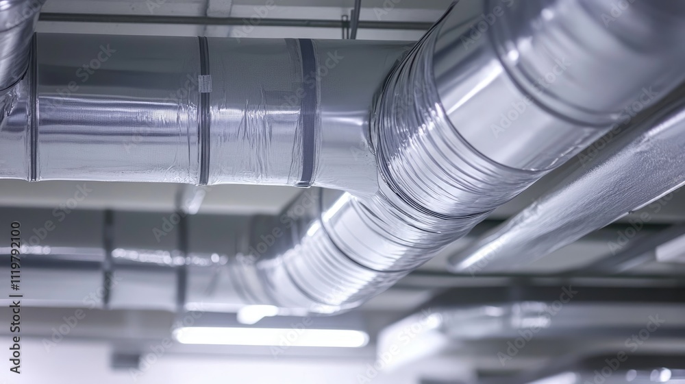 Poster Flexible ductwork installation in a clean milk processing ...