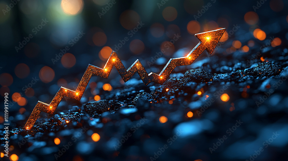 seta crescente Metas para 2025 com conceitos de desenvolvimento de ...