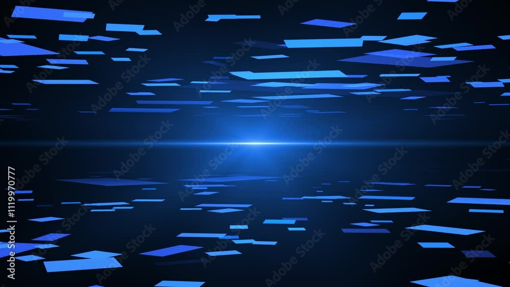 Abstract scene of futuristic cyber world, sci-fi grid, technology ...