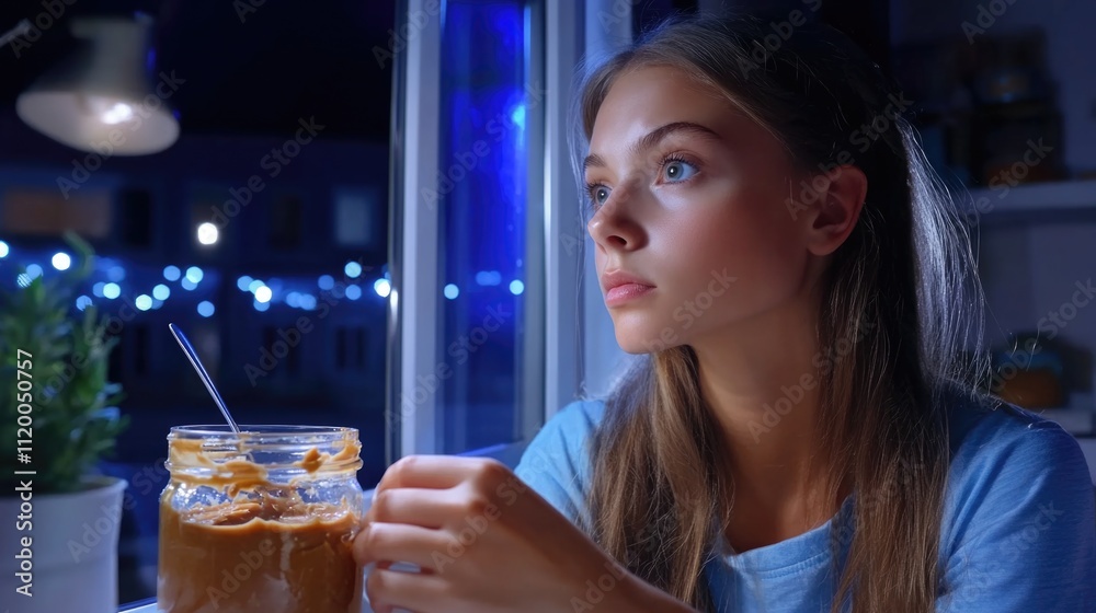 Nighttime eating disorder, compulsive eating behavior occurring after ...