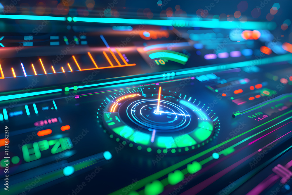 Interactive Graphical Interface Display of Fast 600 Mbps WiFi Speed ...