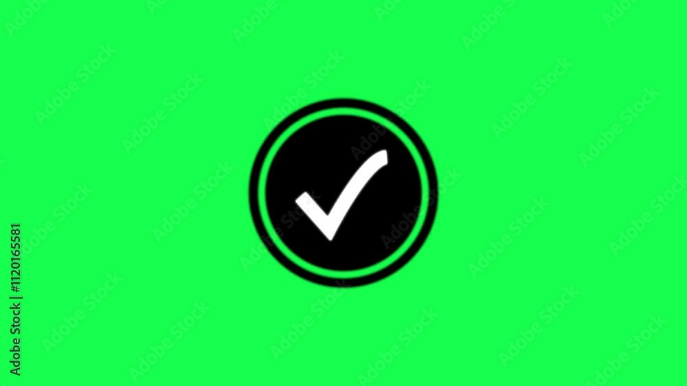 Animated check mark icon animation checklist signs, and an approval ...