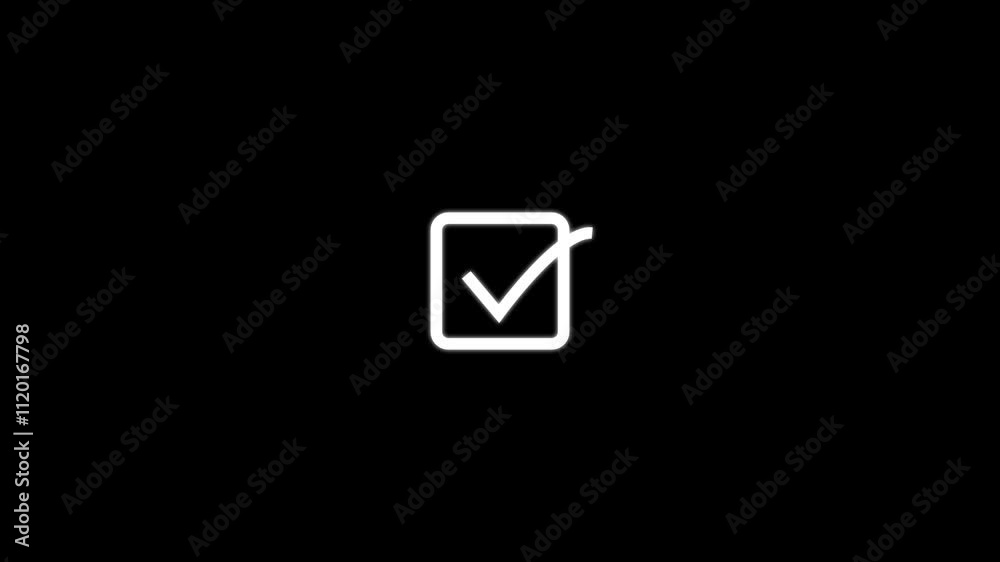 Simple Check mark icon, positive tick symbol of approved, success ...
