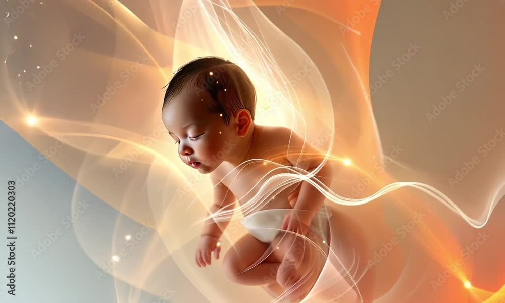 AI - Fetal Development in the Womb: Stages of Pregnancy, highlighting ...