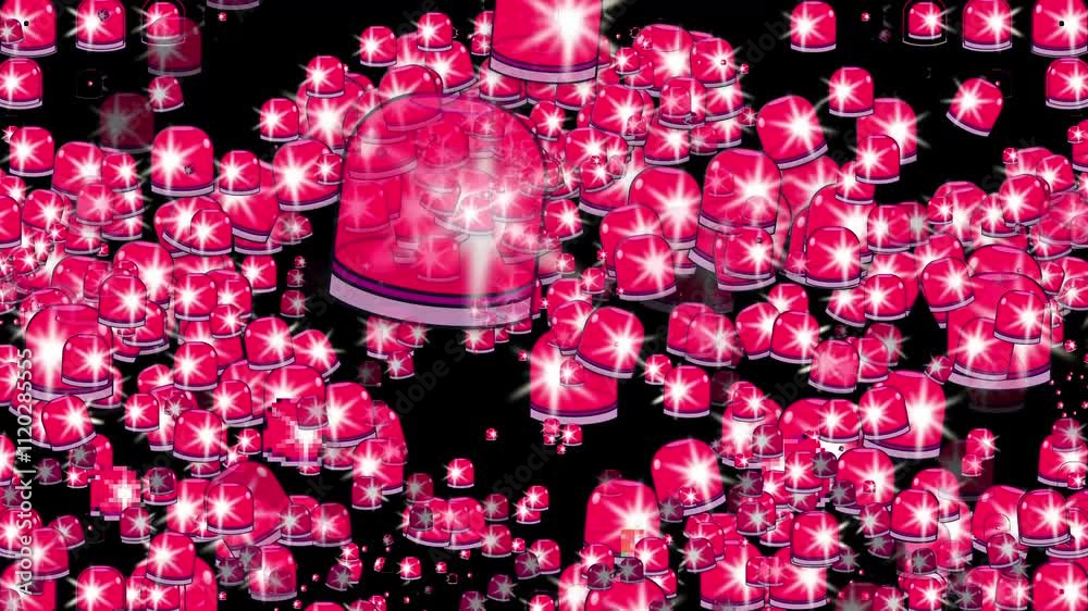 Stockvideo animated emoji flashing lights, digital flashing lights ...