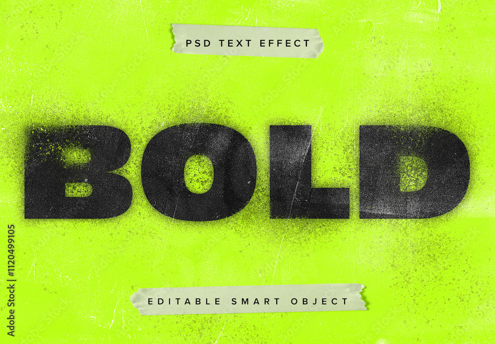 Distressed Text Effect Mockup Stock Template | Adobe Stock
