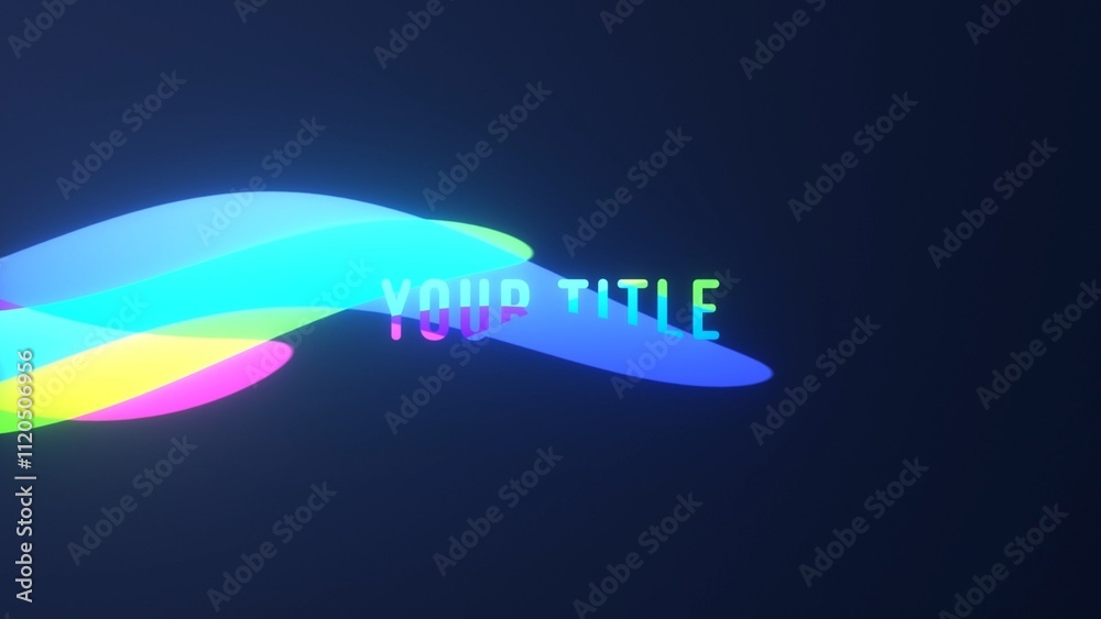Colorful Streaks Modern Bright Title Intro Stock Template | Adobe Stock